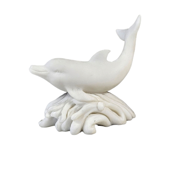 Unknown | Accents | Vintage Carved Quarts Stone Dolphin Figurine ...